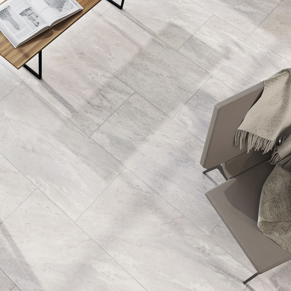 Pavestone Dolomite Porcelain Paving in White | Paving Direct